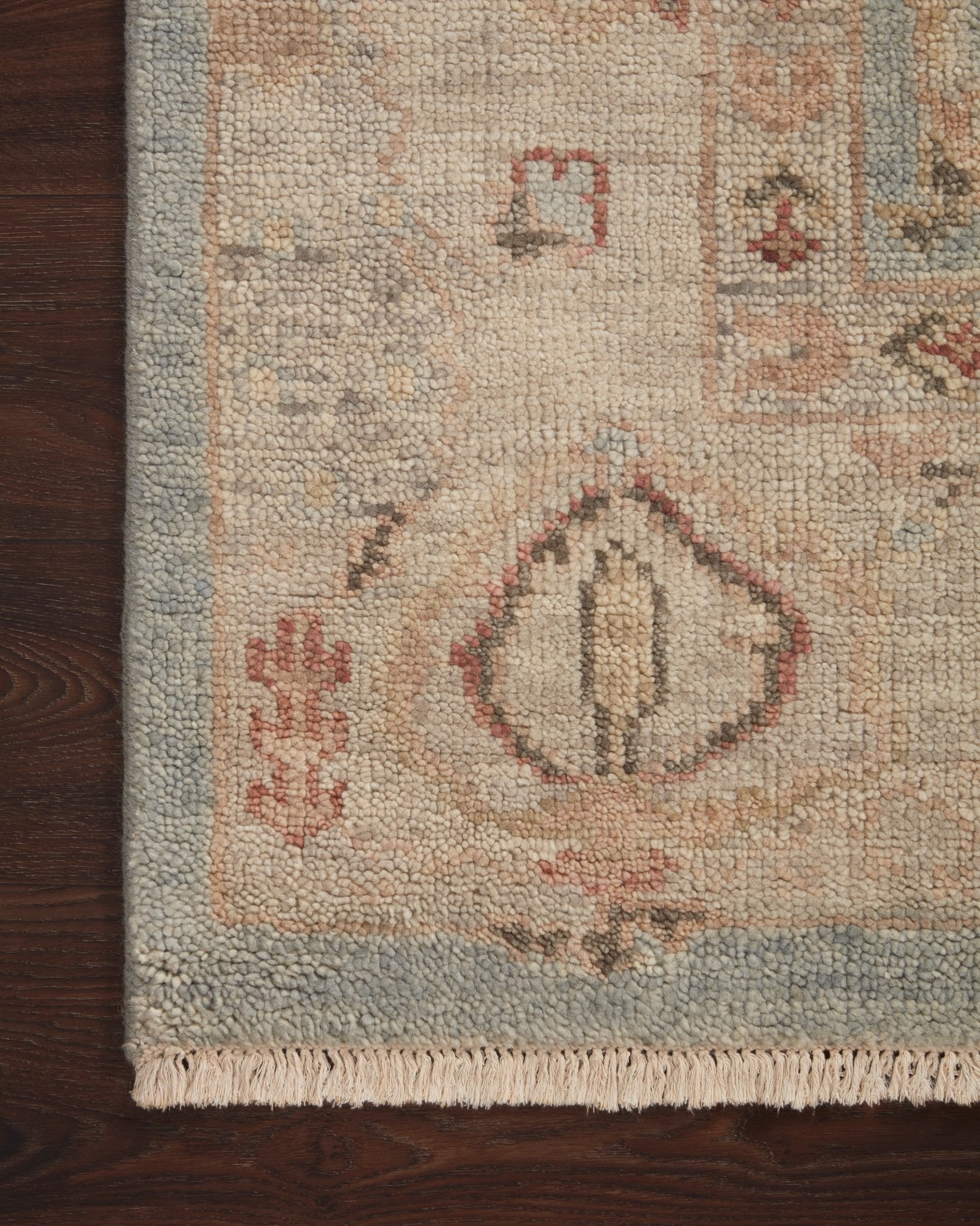 Imogen Rug in Light Blue/Beige - by Loloi | Hand-knotted Wool | Free ...