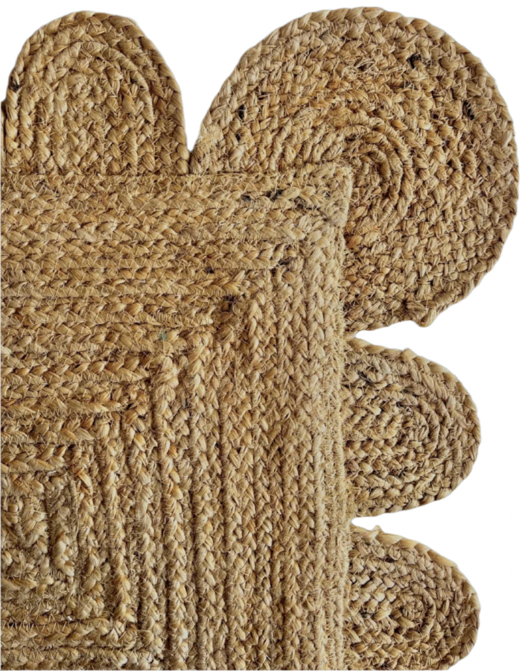 Natural Scallop Jute Rug – Plain Jane Interiors